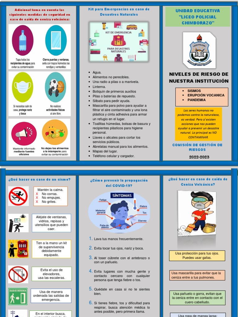 Triptico Prevencion de Riesgos | PDF