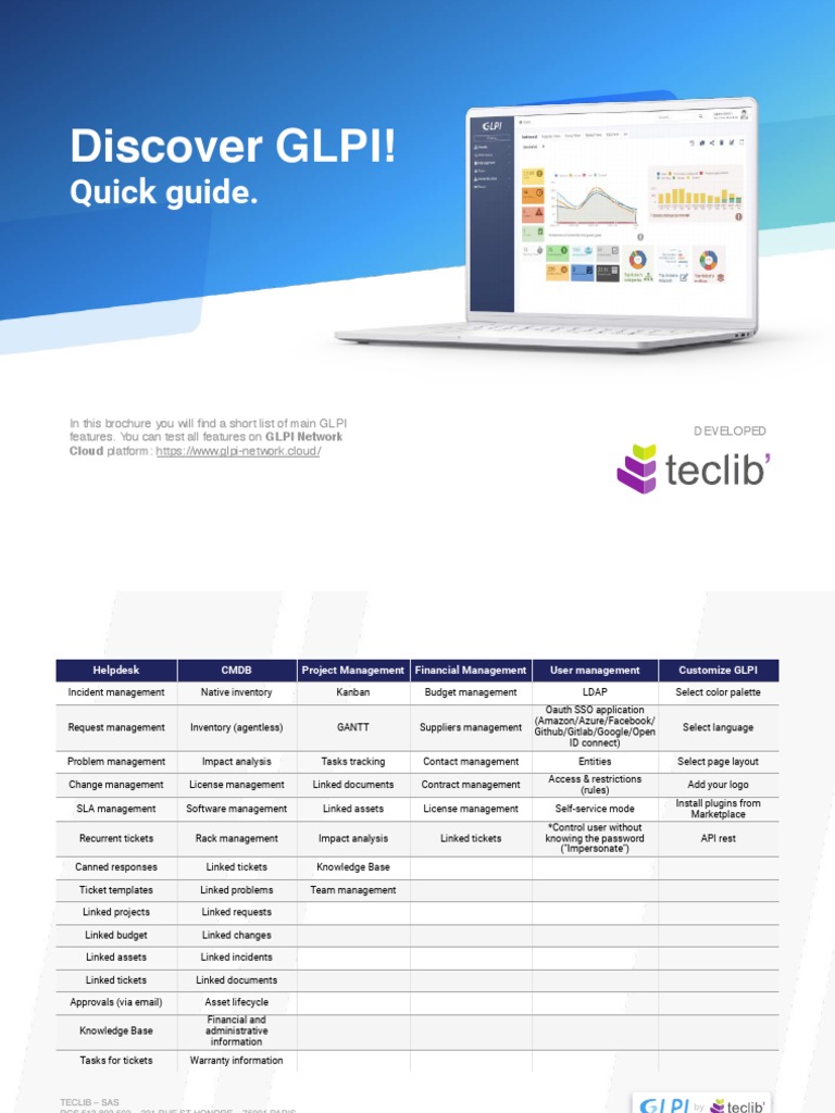 GLPI Quick Guide | Download Free PDF | Computing | Cyberspace