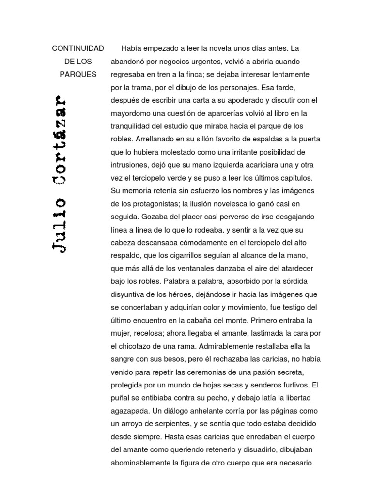 Continuidad de Los Parques | PDF