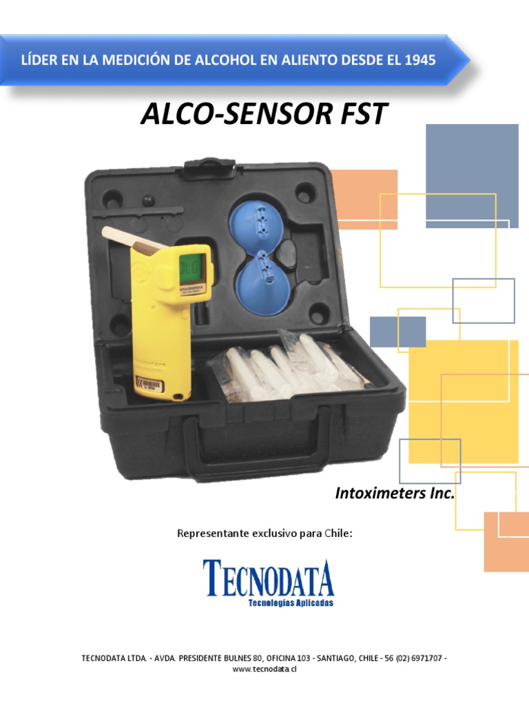 Alco-Sensor FST: Alcoholímetro Portátil | PDF | Bienes manufacturados