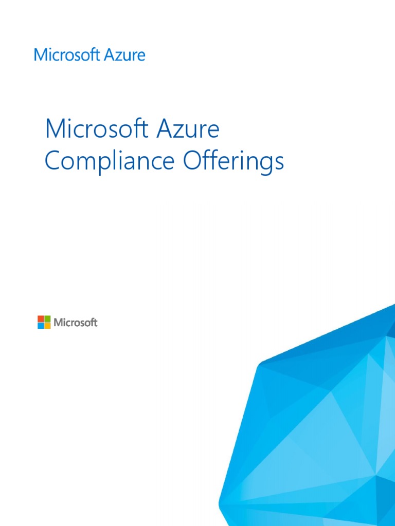 Microsoft Azure Compliance Offerings | PDF | Microsoft Azure ...