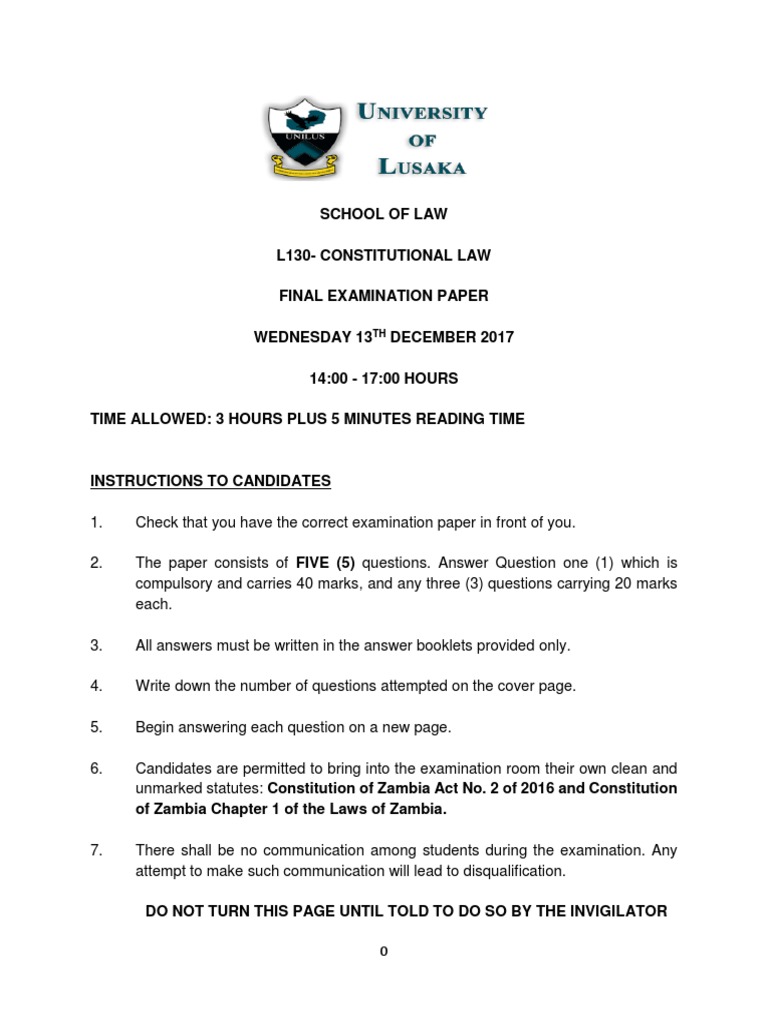 L112 2018 Semester 1 Final Exam | PDF