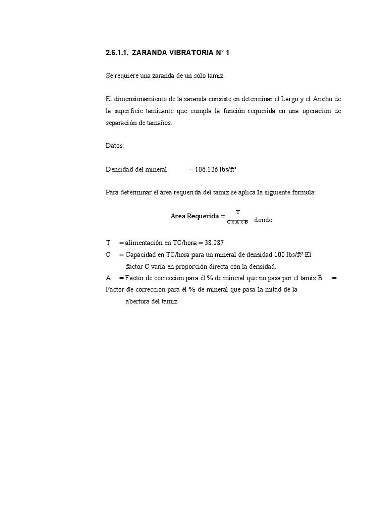 Zaranda Vibratoria Diseño | PDF
