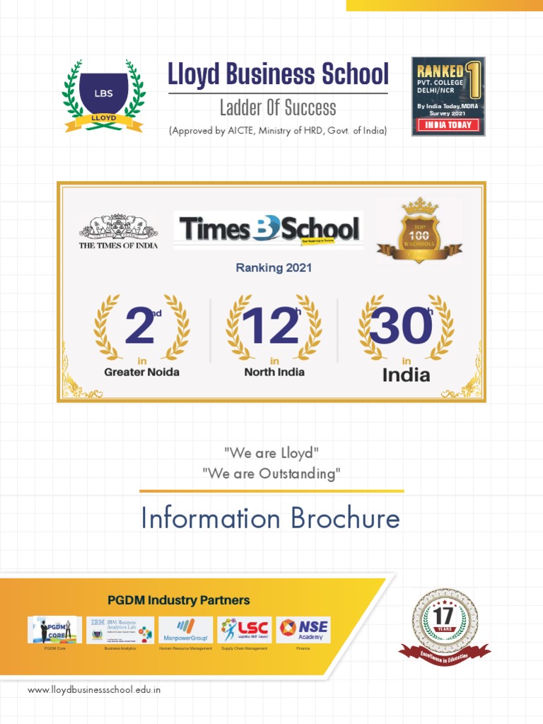 Course Brochure New 2022 | PDF | Master Of Business Administration ...