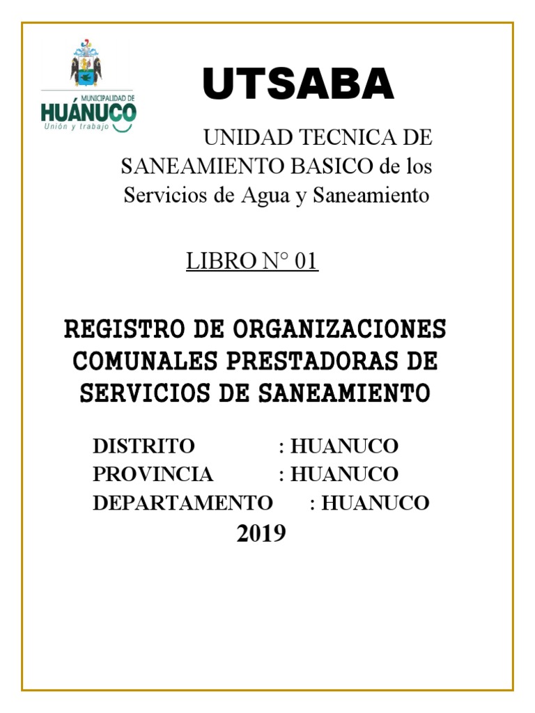Modelo Libro Registro Organizaciones Comunales VF 2018 - Señor de ...