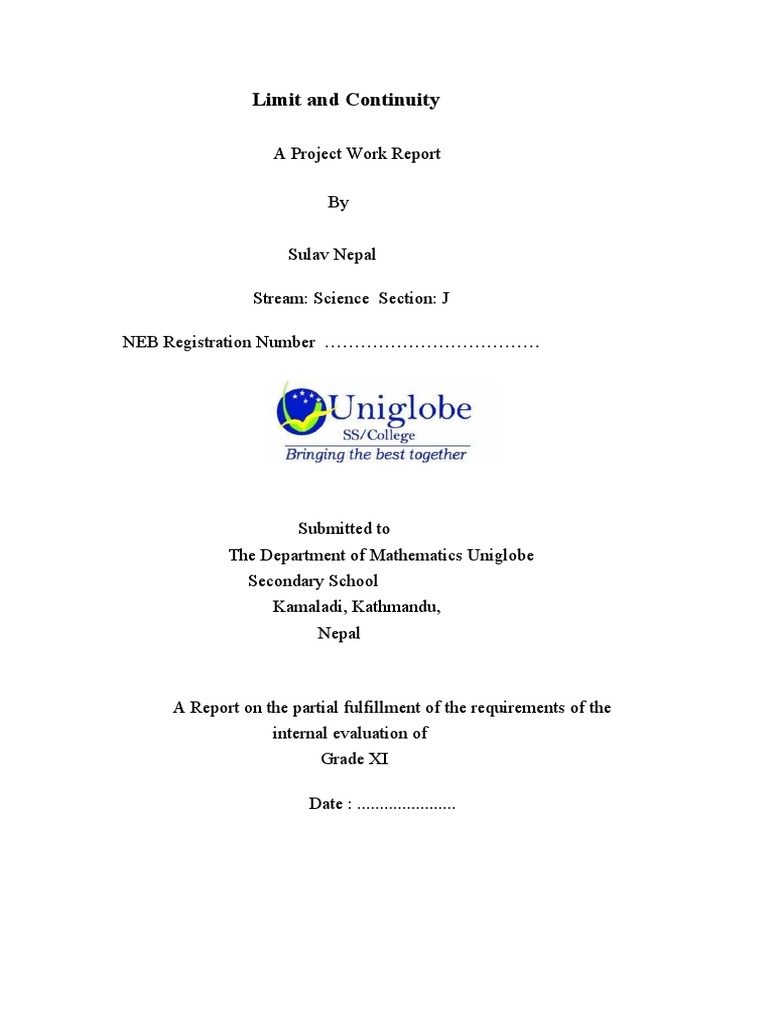 Cover Page Template | PDF