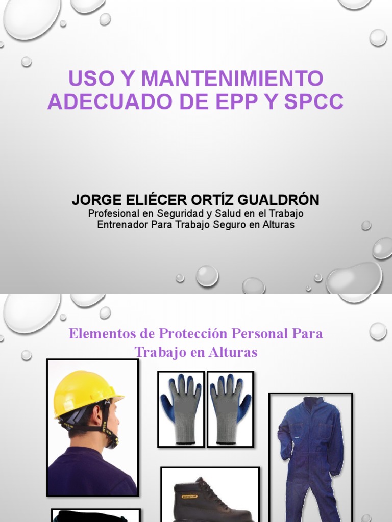 Uso y Mantenimiento Adecuado de EPP | PDF