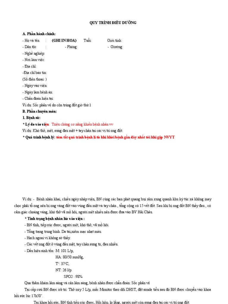 BỆNH ÁN ĐIỀU DƯỠNG va KHCS | PDF