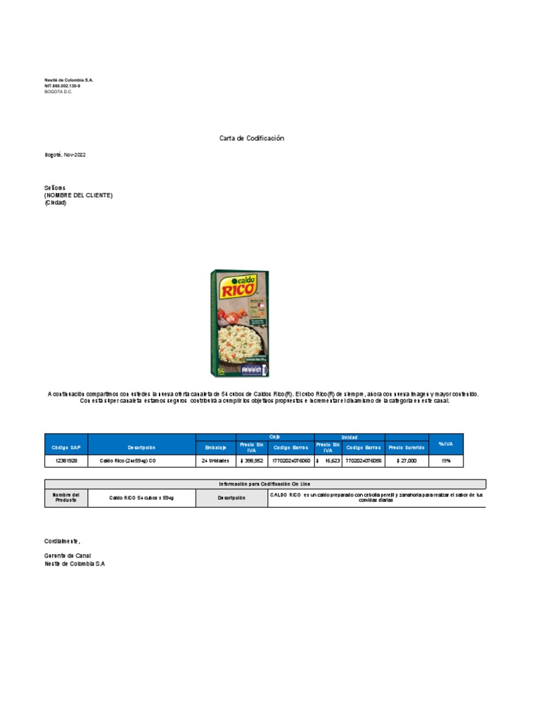 Caldo Rico | PDF | Alimentos