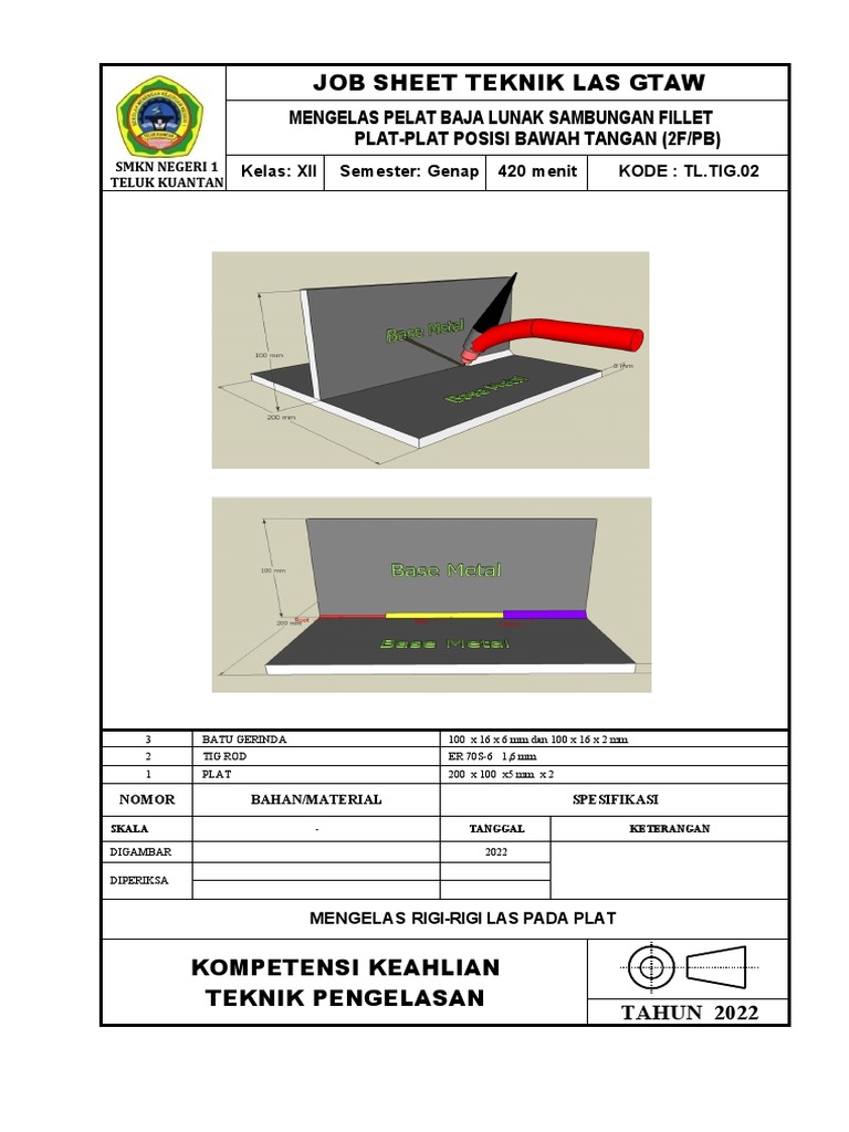 Job Sheet TIG 2F Kumpul | PDF