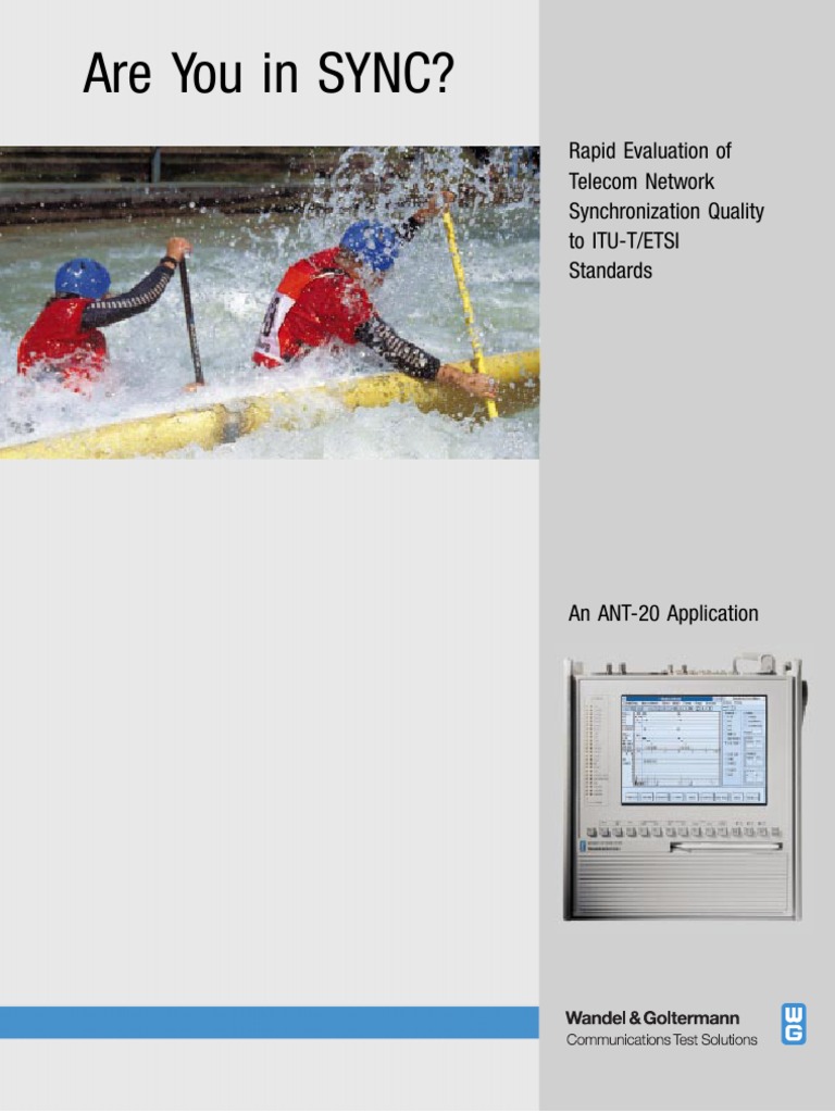Are You in SYNC?: Rapid Evaluation of Telecom Network Synchronization Quality To Itu-T/Etsi ...