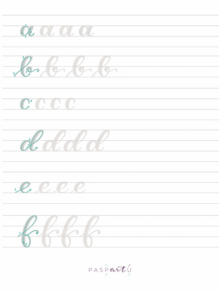 Plantillas Lettering Rotulador Grande | PDF