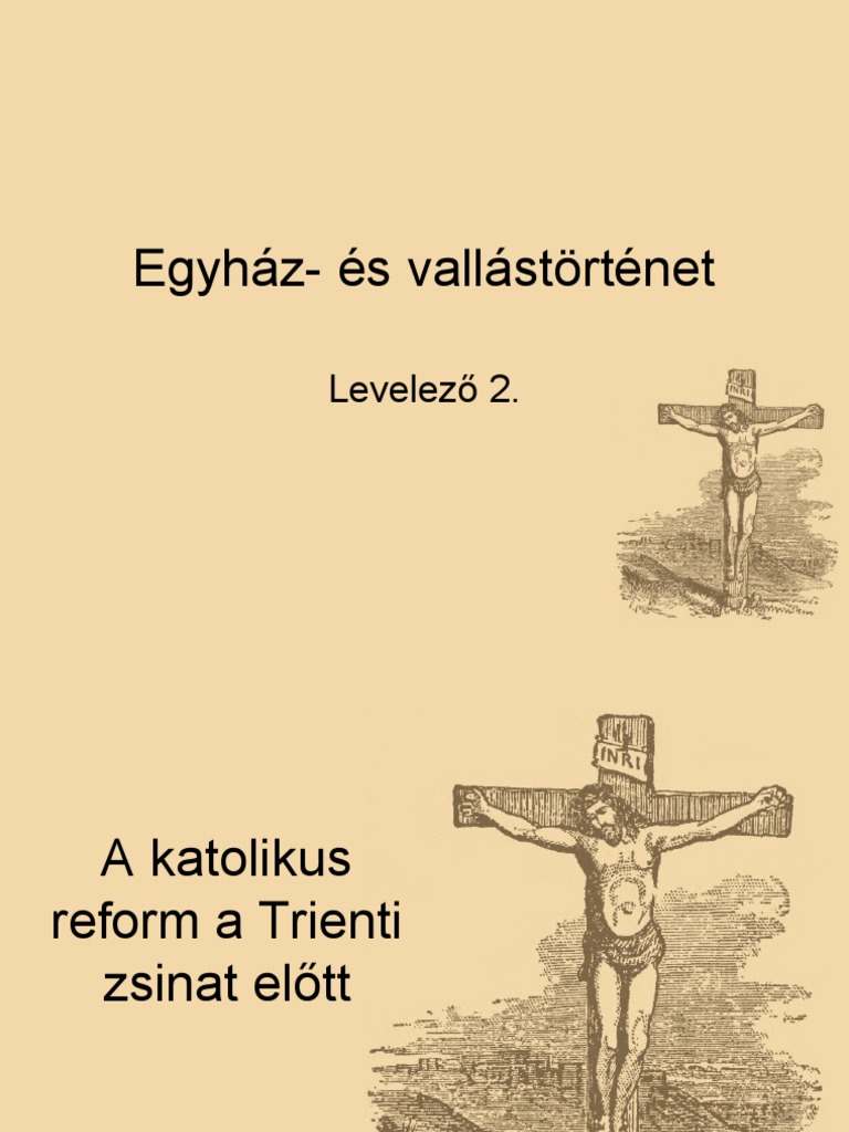 Egyház - És Vallástörténet - Lev.2. | PDF