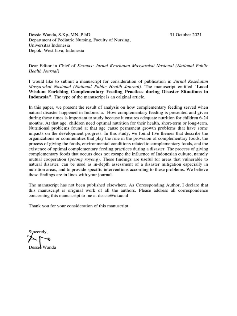 Contoh Email Untuk Submit Jurnal | PDF | Self-Improvement | Wellness