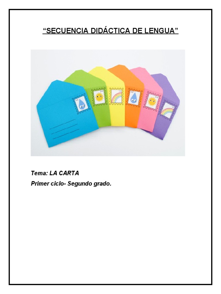 La Carta 2° GRADO | PDF | Método de enseñanza | Aprendizaje