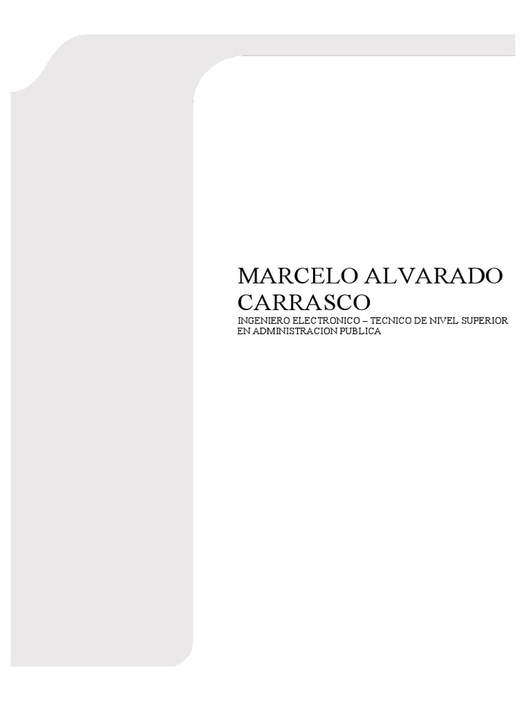 Curriculum Marcelo | PDF