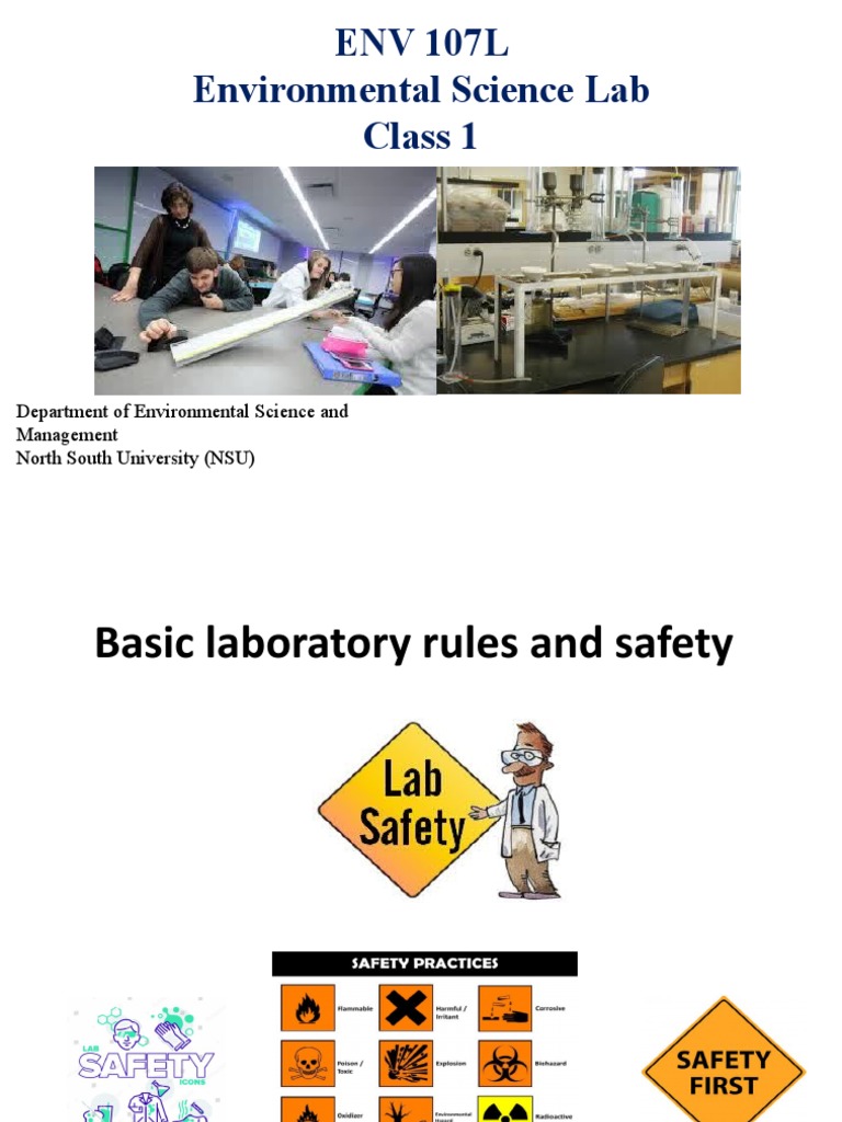Lecture 1 - Introduction To Environmental Science Lab | PDF | Laboratories