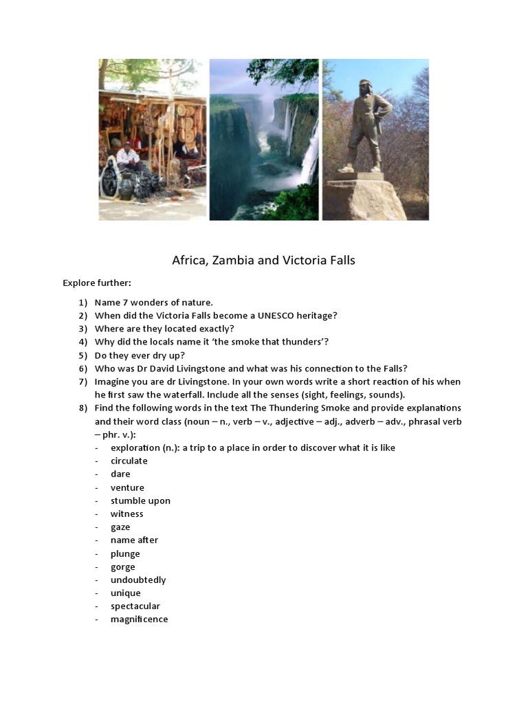 Africa Zambia Victoria Falls | PDF