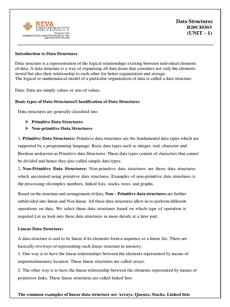Ds 1 Pdf Array Data Structure Pointer Computer Programming