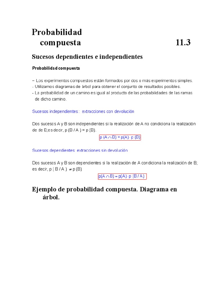 Probabilidad Compuesta | PDF