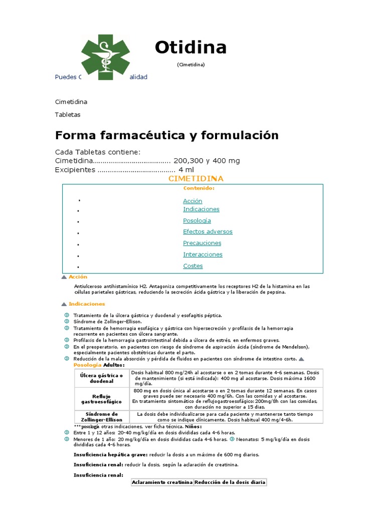 CIMETIDINA | PDF