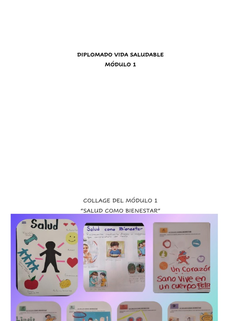 Vida Saludable Modulo 1 | PDF | Salud y bienestar