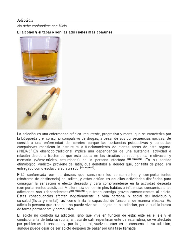 ADICCION | PDF