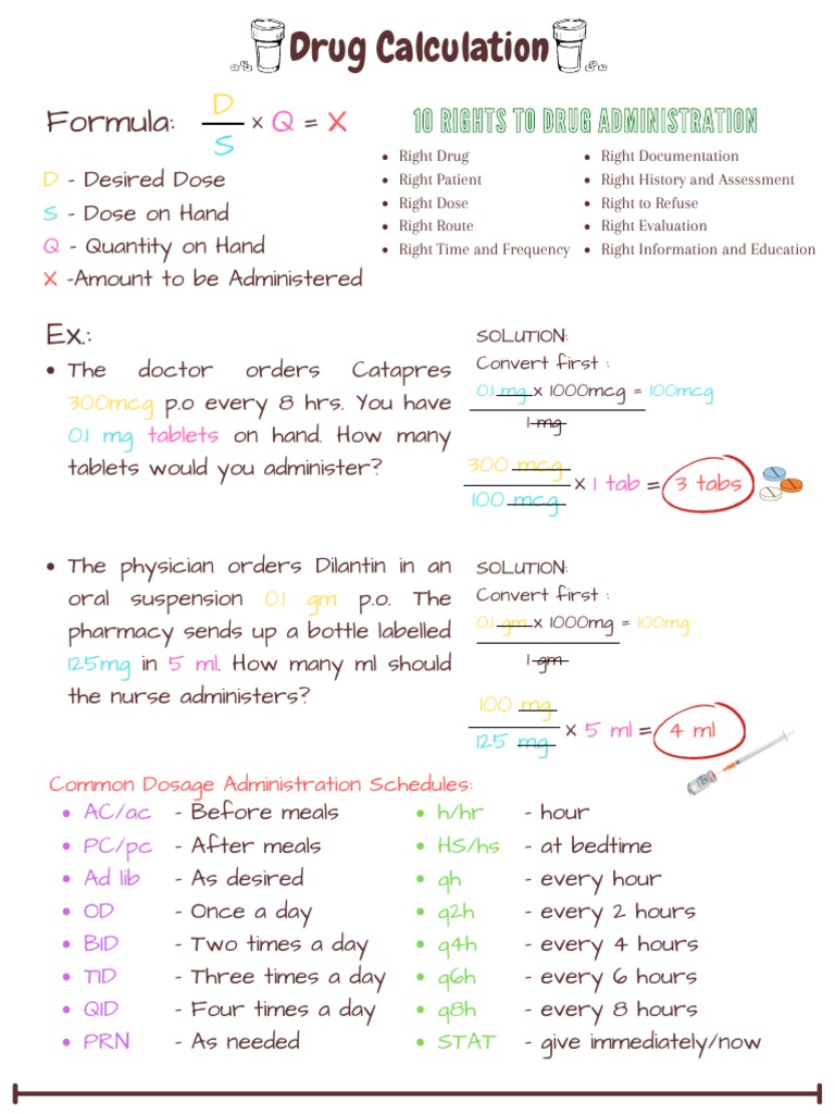 Drug Calculation Pdf