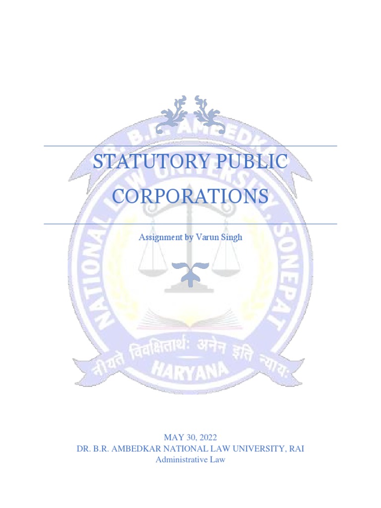 Law Students' Guide to Statutory Corporations | PDF | Administrative ...