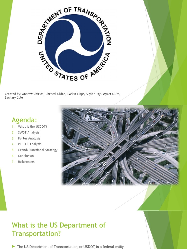 Us Department of Transportation Team Presentation | PDF ...
