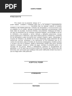 Carta de Poder Notarial | PDF | Testigo | Juez