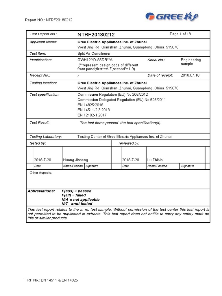 Erp Report Amber 35 A2 | PDF | Air Conditioning | Engineering ...
