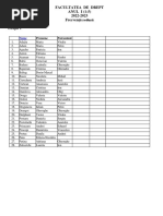 Tabel Nominal Cu Elevii Clasei A XII-A | PDF