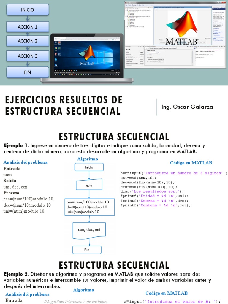 Ejercicios Resueltos Estructura Secuencial | PDF | Algoritmos | Ecuaciones