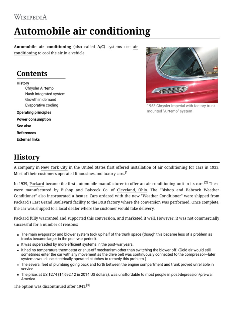 Automobile Air Conditioning | PDF