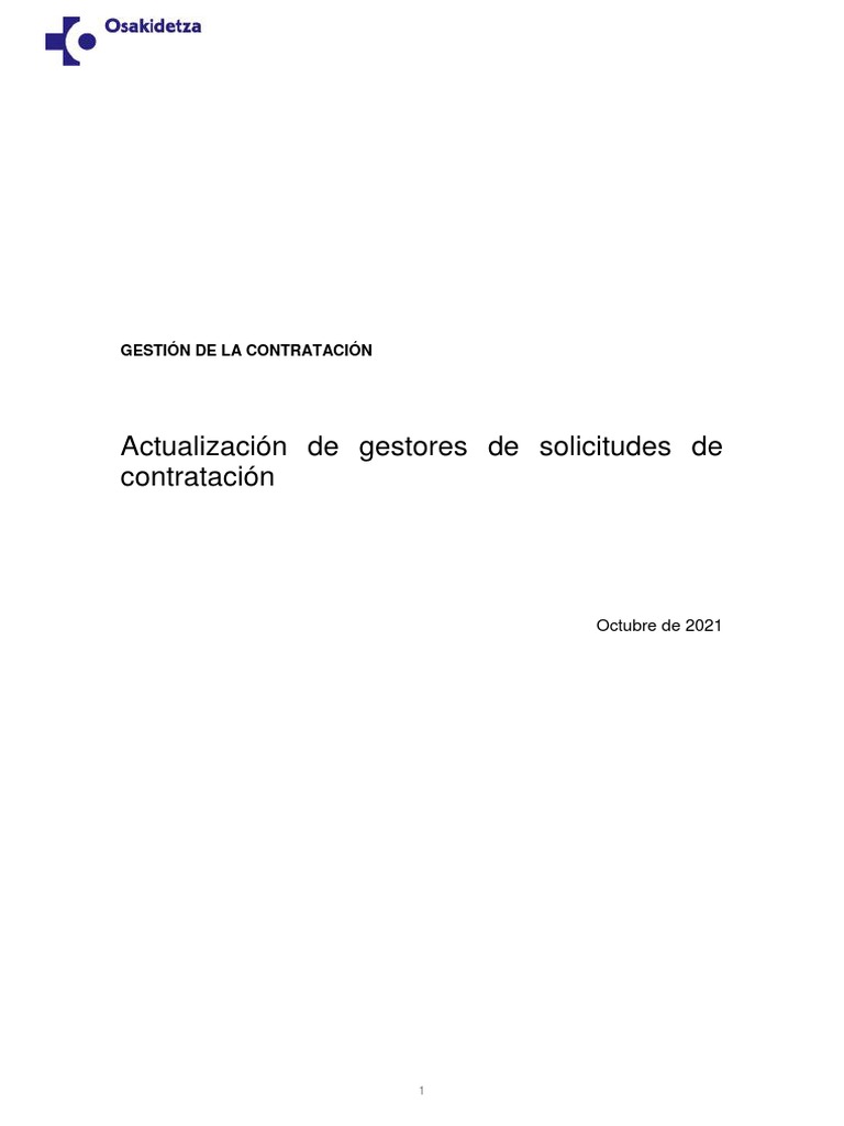 Manual Actualización Gestores de Solicitudes de Gestión Contratación | PDF | Ventana ...