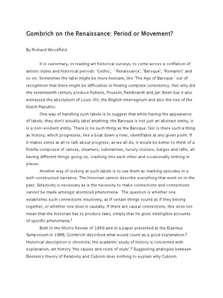 Art History: Renaissance Debate | PDF | Renaissance | Rationalism