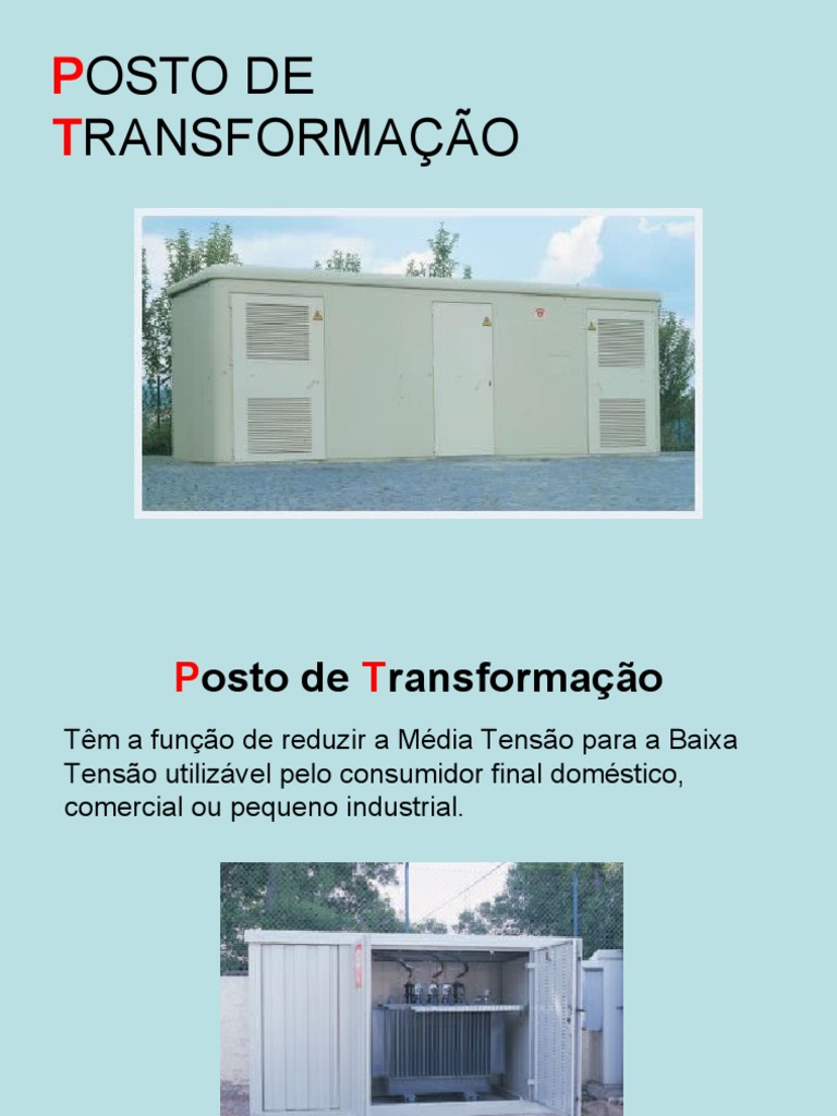 Posto de Transformação | PDF | Transformador | Substação elétrica