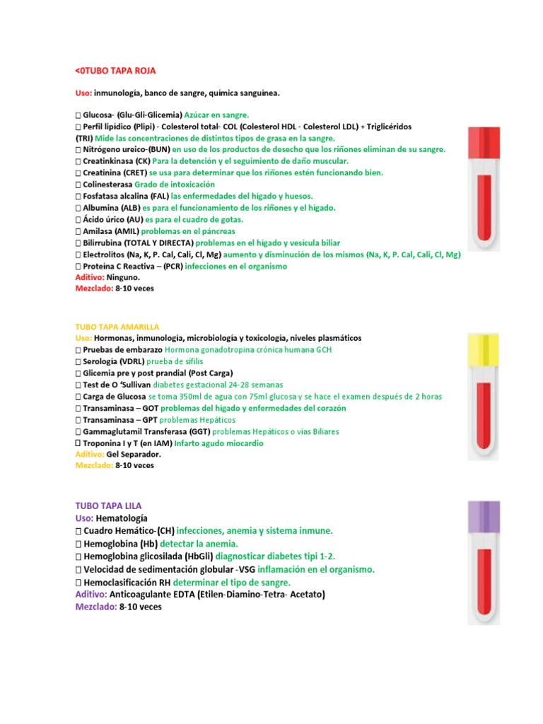 Tubos de Muestras | PDF