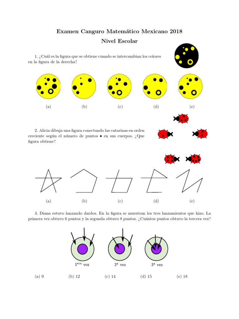 Examen Olimpiada Matematicas Pdf