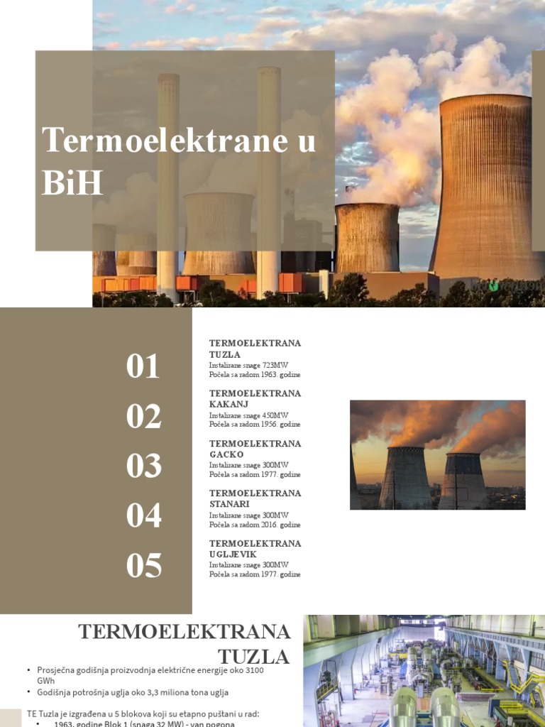 Termoelektrane U Bih | PDF