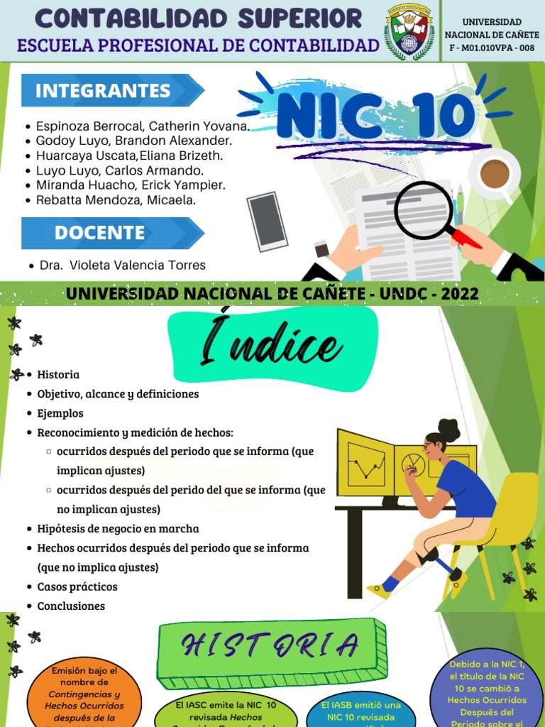 Ejemplos de NIC 10 en Contabilidad | PDF | Contabilidad | Estado financiero