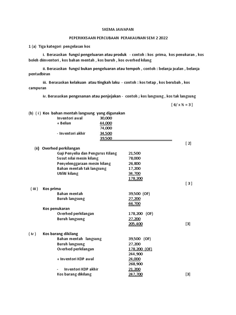 Skema Jawapan PPC S2 2022 | PDF