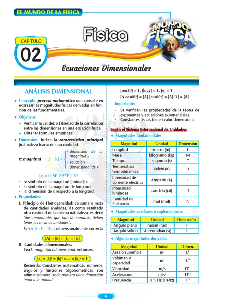 Tema 02 - Análisis Dimensional | PDF