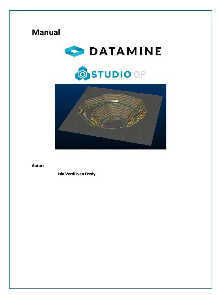 PDF Manual Datamine Studio Op Ivan Isla Compress | PDF