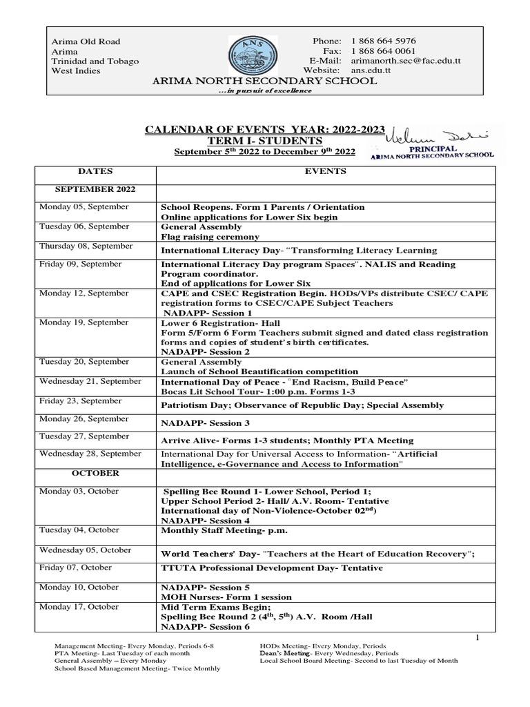 Coe Term 1 2022-2023 Students | PDF