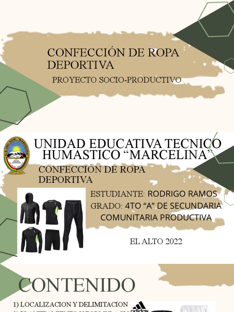 Proyecto de Confección de Ropa Deportiva | PDF | Ropa