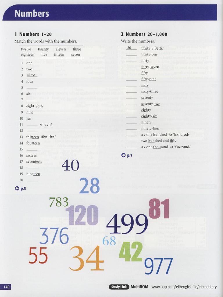New English File - Numbers - Student's Book-141 | PDF