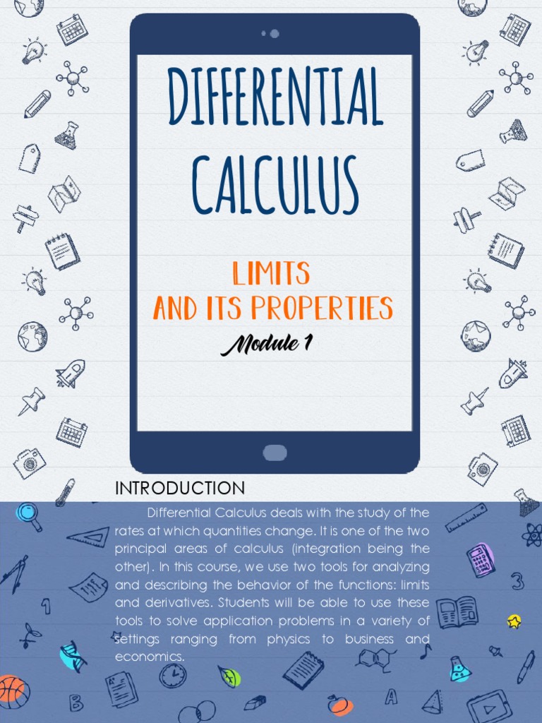 Differential Calculus Module 1 Pdf Calculus Differential Calculus 5523