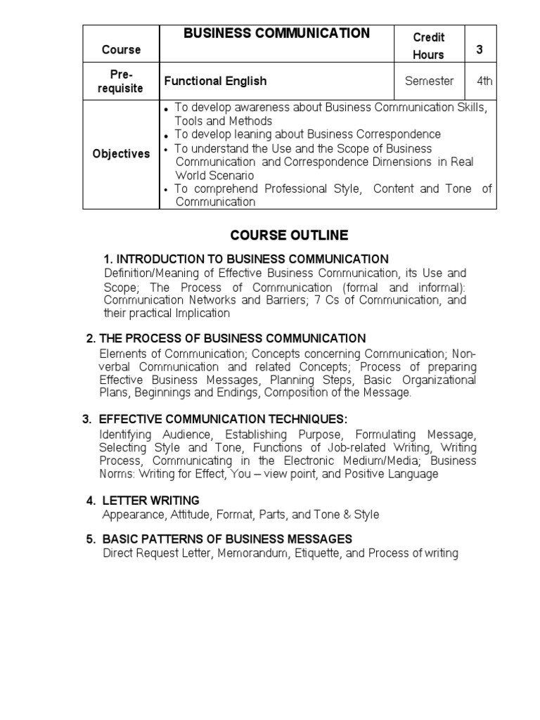 Business Communication | PDF